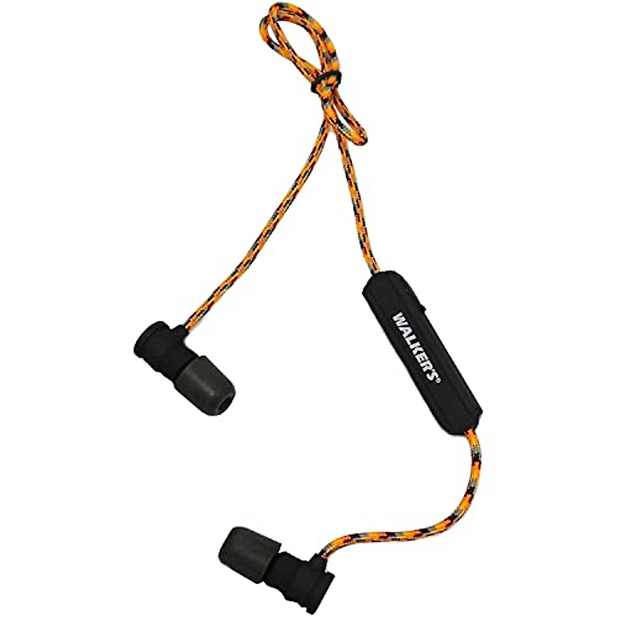 Walker's Flexible Bluetooth Neckband Headset 30 NRR Passive Hearing Protection Earbuds with 12" USB Charging Cable & EVA Carrying Case