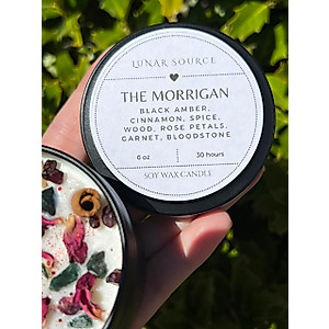 The Morrigan Ritual Candle | Phantom Goddess of War Witchcraft Altar Spell Magic Celtic Deity Gift Scented Intention Devotional Soy Candles