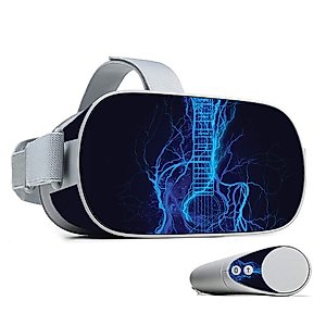 MightySkins Skin Compatible with Oculus Go - Electric Guitar | Protective, Durable, and Unique Vinyl Decal wrap Cover | Easy to Apply, Remove, and Change Styles | Made in The USA