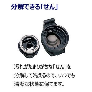 ZOJIRUSHI Water Bottle Straight drink Sports Type sutenresuku-rubotoru 1.0l Blue Black SD – bxl-fa10 – BB