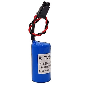 Zivases 10-Pack 3.0V Replace BR2/3A-AB PLC Battery for Allen Bradley 1756-BA2 1747-BA 1770-XO