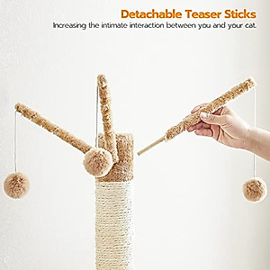 HOOBRO Cat Tree with Litter Box Enclosure, Wooden Cat Tower with Cat Hammock Condo, All-in-One Cat Furniture for Indoor Cats, Cat Litter Box Furniture Hidden, Versatile Cat Tree, Rustic Brown FG13MZ03