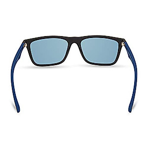 Timberland Men's TBA9264 Polarized Rectangular Sunglasses, Matte Black, 56mm