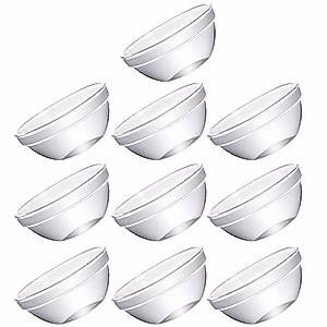 Angoily Stackable Clear Bowl Mini Glass Bowls Set of 10, Clear Mini Prep Bowl Glass Serving Bowls for Kitchen Prep, Dessert, Dips, Candy Dishes (2.4 Inch) Side Dishes