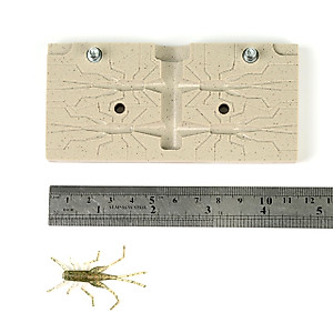 best_nj Four Cavity Lure Mold Soft Plastiс Lure Making Injection Molds for DIY Fishing Lures Grass Hopper 1.5"