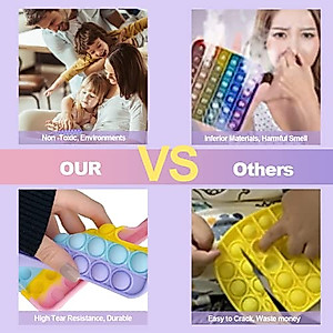 iPod Touch 7 Pop it Case, Kakotomy Stress Relief Fidget Toy Push Pop Bubble Sensory Silicone Cute Design Protective Girls Women Case for Apple iPod Touch 5/6/7th Generation