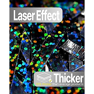 PartyWoo Black Ribbon, 600 Yards Curling Ribbon for Balloons, Iridescent Crimped Ribbon, Shiny Curling Ribbon for Craft, Ribbon for Gift Wrapping, Wedding, Florist Flower (6 Rolls, 100 Yards/Roll)