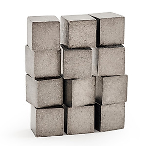 Pinewood Pro Derby Car Weights Tungsten Cubes 2oz Total Weight, Twelve Cubed Weights for Highest Speed to Make Fastest Pinewood Derby Car