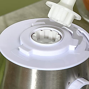 HOMCOM 2 in 1 Blender, Food Processor Combo for Chopping, Slicing, Shredding, Mincing, Pureeing for Vegetable, Meat and Nuts, 500W 5-Cup Bowl, 1.5L Blender Jug, 3 Blades