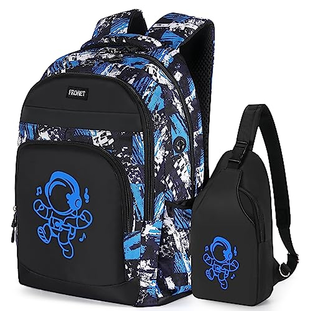 Kids Backpack for Boys Elementary Kindergarten Preschool Middle School Bag Bookbag Teen Boys Cute Anime Luminous Large 16-inch Laptop Backpack 8 9 10 11 12 13 14 15 Year Old Child Mochila Para Niños