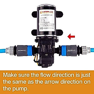 Camplux Pro 1.58 GPM Tankless Propane Water Heater, Outdoor Propane Gas Water Heater with 65 PSI High Pressure Caravan Boat Gas Hot Water System