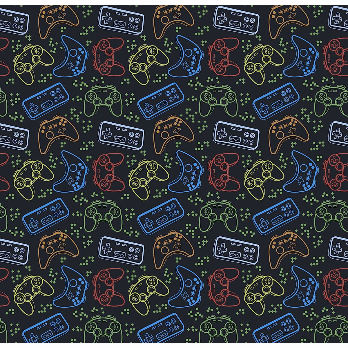 Stesha Party Video Game Gift Wrap Gamer Present Wrapping Paper 30 x 20 Inch (3 Sheets)