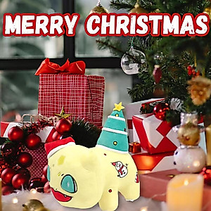 LSYEE Christmas Limited Edition Cute Plant-Like Animal Plush Toy - Christmas Tree on Back & Snowman Design | Perfect for Christmas & Birthday Gifts | Great for Kids | Cartoon Style Plush Toy