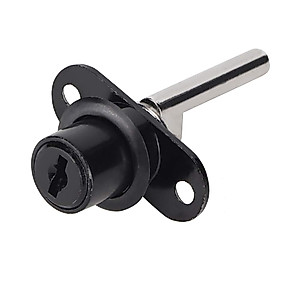 Cabinet Locks Filing Cabinet Locks 2 Piece Furniture Drawer Wardrobe Filing Cabinet Locks with Key Furniture Locks Key Locks Office Security Drawer Locks(16mm Black)
