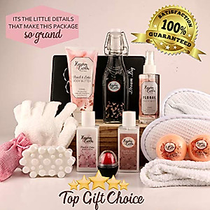 Luxury Spa Gift Basket for Women, Men Couples & Teens! Pampering Spa Bath Gift Set with Journal, Slippers, Socks etc for a Lavish Home Spa Experience!