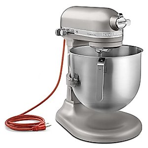 KitchenAid KSM8990NP 8-Quart Commercial Countertop Mixer, 10-Speed, Gear-Driven, Nickel Pearl