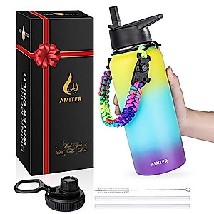 Gifts for Women, Mom, Men, Dad, Teen Girls, Friends, Coworkers, Husband, Wife, Boyfriend, Sister, Aunt - Gifts for Christmas, Birthday, Valentine's Day, Wedding - Insulated Water Bottle