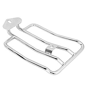 Sturdy & Durable Motorcycle Rear Luggage Rack Carrier Support for XL883/1200 X48, Easy to Install (Silver)
