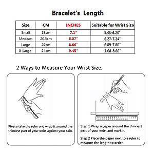 WangGao Elegent Love Stainless Steel Link Chain Blank Heart Charms Bracelet for Women Fits 6.27-7.24'' Wrist Toggle Clasp Closure Gold