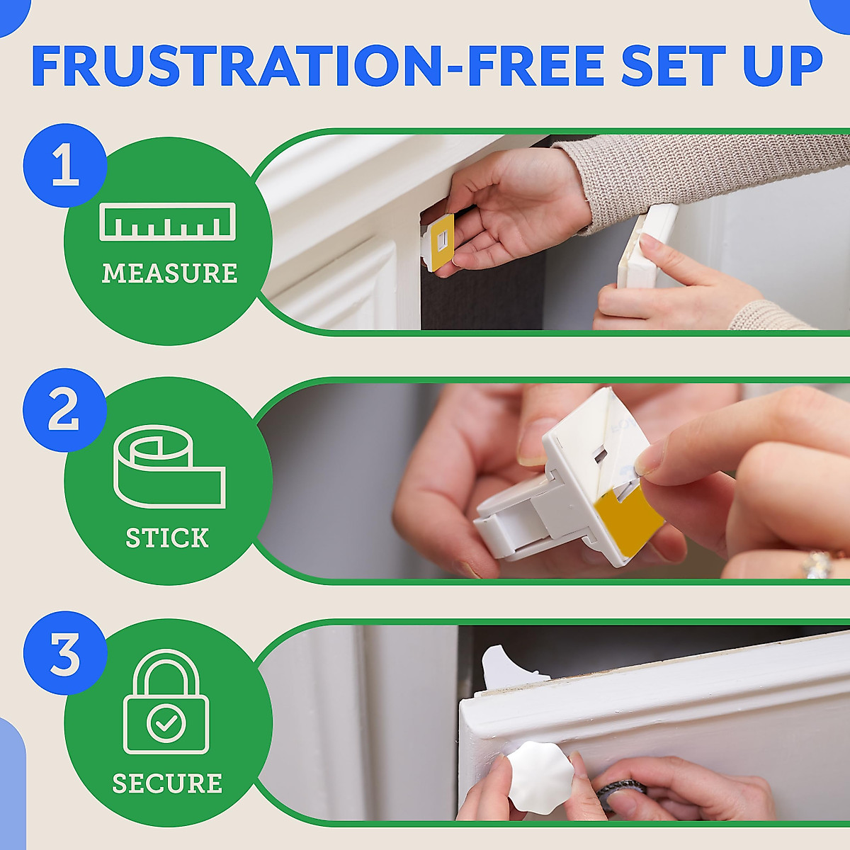 Eco-Baby Magnetic Cabinet Locks (20 Locks & 3 Keys) and Two Pack Replacement Magnetic Key Bundle Child Safety for Drawers and Cabinets - Kitchen Child Proof Cabinet Locks - Baby Proofing Safety