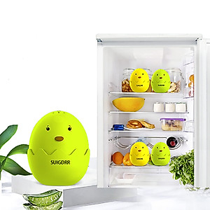 SUIGDRR Fridge Deodorizer Fresheners Smell Odor Eliminator,Cute Chick Refrigerator Freezer Deodorizer Odors Absorber Remover (green)
