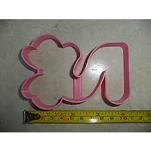 THEMED MAGICAL MOUSE WITH BOW NUMBER TWO 2 OUTLINE COOKIE CUTTER MADE IN USA PR4572