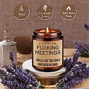 LEADO Scented Candles - Coworker Gifts for Women, Men - Funny Coworker Gifts, Office Gifts for Coworkers - Mothers Day, Birthday, Friendship, Office Gifts for Coworkers, Friends, Colleague, Employee