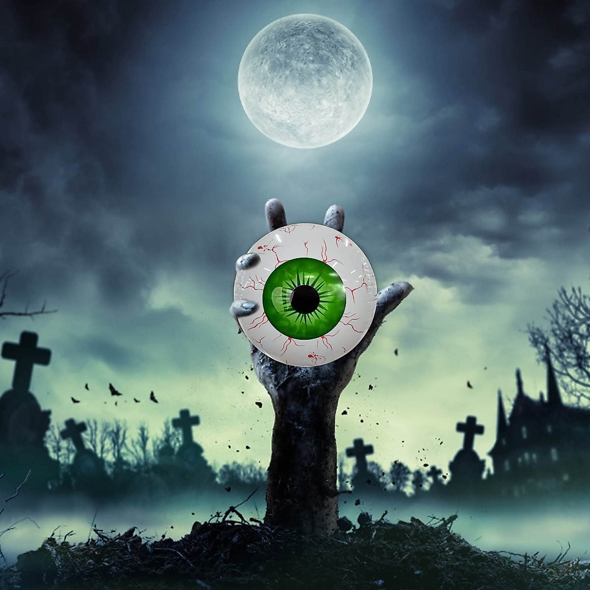 IAMAGOODLADY Halloween Decor Scary,Halloween Inflatables Eyeball Decorations Eyeballs Indoor Outdoor and Garden Halloween Decors Under Overstock Items Clearance Prime Scary Party Supplies