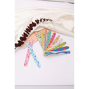 60 Pcs 7inch Double Sided Nail Files,Professional Emery Boards for Nails Emery Rainbow Colorful Floral Bulk Suitable for Women,Girls Home Salon Use(Colorful, 60)
