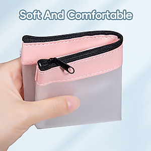 6Pack Clear Pencil Pouch, Pencil Case, Clear Makeup Bag, Pencil Bag, Pen Pouch, Clear Pencil Case, Clear Zipper Pouch, Zipper Pencil Pouch, Soft, Durable, Ideal for Kids, Students, Women, Traveler