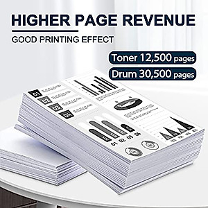 Van Enterprises High Yield 1 Pack Black TN880 TN-880 Toner & DR820 DR-820 Drum Compatible Replacement for Brother DCP-L5500DN DCP-L5600DN DCP-L5650DN MFC-L6700DW MFC-L6750DW MFC-L5700DW Printer