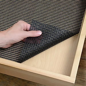 Con-Tact Brand Grip-N-Stick Durable Self-Adhesive Non-Slip Shelf and Drawer Liner, 18" x 4', Black, 6 Rolls