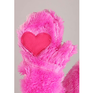 Fun Costumes Cheerful Care Bears Adult - Classic Costume, Fuzzy Halloween Jumpsuit - 3X-Large - Pink