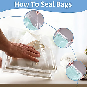 COIDEA 100 Pcs T Shirt Bags, 10x14 Inches Clear Poly Bags, Resealable Cellophane Bags, Plastic Bags for Clothes, Decorative Wrappers, Party Favors, Artwork and More