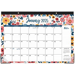 2025 Desk Calendar - Jan 2025 - Dec 2025, Large Monthly Desk Calendar 12 Months, 17" x 12", Desk Pad, Large Ruled Blocks, To-do List & Notes, Best Desk/Wall Calendar 2025 for Planning or Organizing