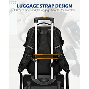 Hynes Eagle 20L Travel Backpack Carry on Backpack Women Men Personal Item Bag for Spirit Airlines Small Nylon Laptop Backpack 14 inches Black