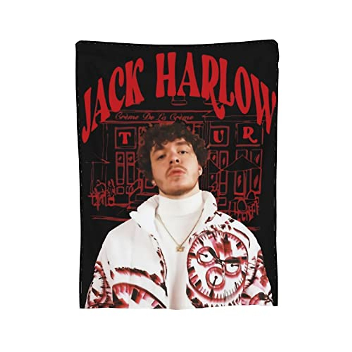 Jack Rapper Harlow Band Throw Blanket Soft Cozy Flannel Blankets Decor for Bed Couch Living Room Travel Outdoor 50"X40"
