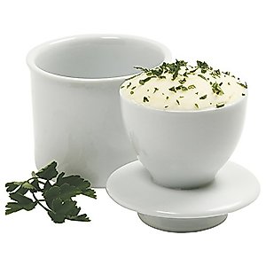 Norpro Porcelain Butter Keeper, White