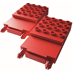 Carrera GO Build 'N Race Expansion Pack Includes 6 Straights and 2 Clips/2Crossbars Compatible with Toy Building Blocks