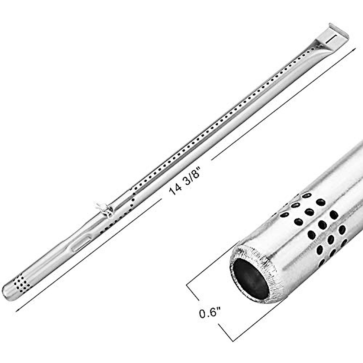 Grill Parts Kit 304 Stainless Steel Replacement Part for Charbroil 4 Burner 463240015, 463240115, 463343015, 463344015, 463370015, 463433016 463642116, 466343015, 466433016, 469432215 Gas Grills