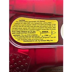 Kimber Self Defense Less-Lethal PepperBlaster II; Pepper Spray Gun (Set 3,Red)