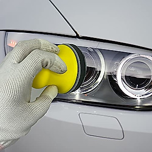 CKFCXC 63Pcs Sandpapers 3 Inch Sanding Disc Hook and Loop 320/600/800/1200/1500/2500 Grit Wet Dry Sandpaper with Hand Sanding Blocks,2Pcs Interface Pads for Wood Metal Mirror Jewelry Car Polishing