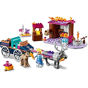 LEGO Disney Frozen II Elsa's Wagon Carriage Adventure 41166 Building Kit with Elsa & Sven Toy Figure (116 Pieces)