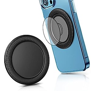 Lendouble Magnetic Disk Base for Magsafe Accessories, Removable Magnet Plate Compatible with iPhone 14/13/12 Pro Max Mini & Mag Case, Non Adhesive Mag Safe Disc Designed for P-Socket Grip/Ring Holder