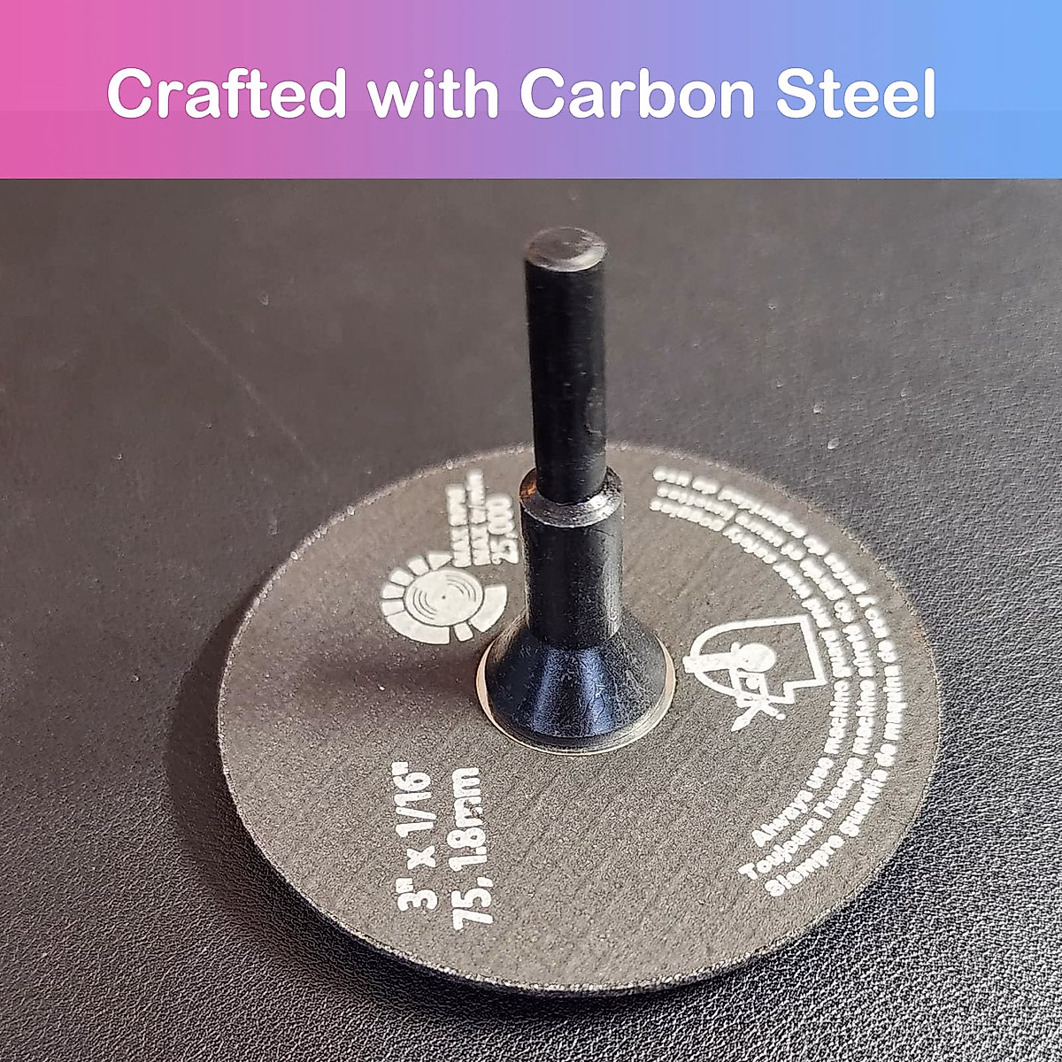 Crossarctic Cut-Off Wheel Mounting Mandrel Holder 3/8" & 1/4" Arbor Hole with 1/4" Shaft Stem for Die Grinder Accessories Drill Rotary Tool(3 Pack)