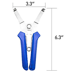 IRONSTAR Miter Spring Clamps Pliers for Woodworking, Including 8 Spring Clamps