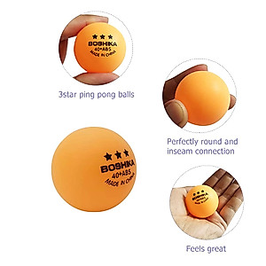 Ping Pong Balls 3 Star Resilient Advanced Training 40+ Table Tennis Balls 100 Pack (White)