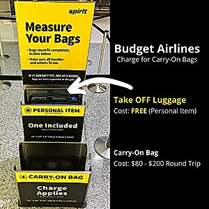 Take OFF Luggage 18-inch Hardshell Carry On Suitcase that Converts into Underseater Luggage Removable Spinner Wheels for Airline Personal Use Requirements 18 x 14 x 8.5 Inches - Rose Gold Expandable