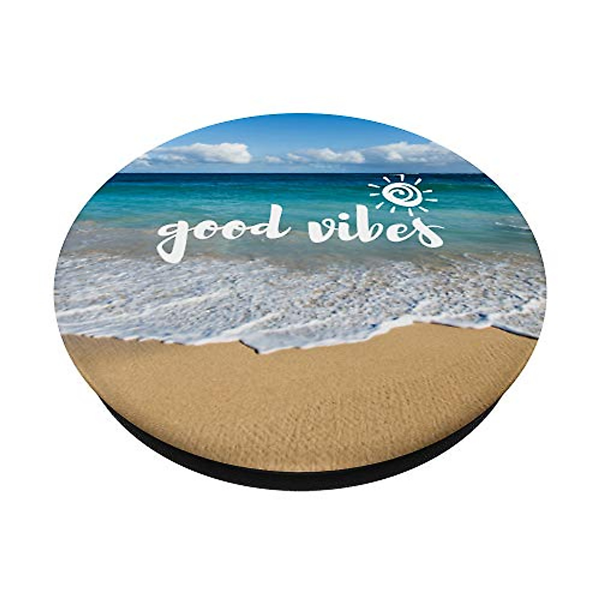 Good Vibes Ocean Themed PopSockets PopGrip: Swappable Grip for Phones & Tablets