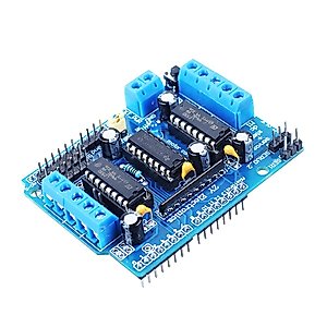 Treedix 2pcs Compatible with Arduino Motor Driver Expansion Board Motor Control Shield L293D Motor Board Robot Development for Beginners